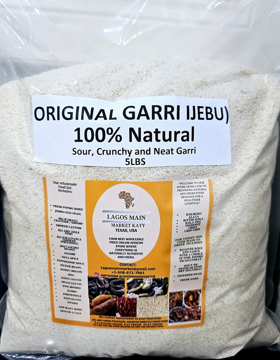 10LB Original Garri IJEBU/ Sand Free/ Sour, Crunchy and Neat Garri - Etsy