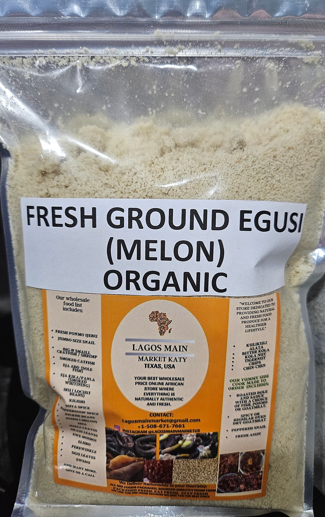 1LB Ground MELON Seed| EGUSI | Fresh Original Egusi| Organic Egusi - Etsy