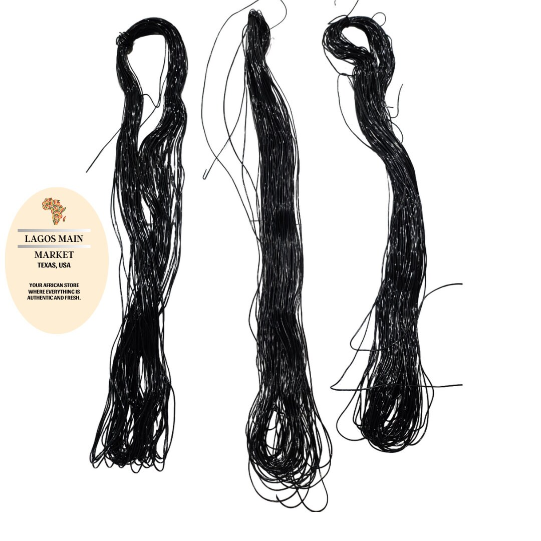 8 Bundles African Anango Thread / Rubber Ikorun/ Hair Growth Remedy ...