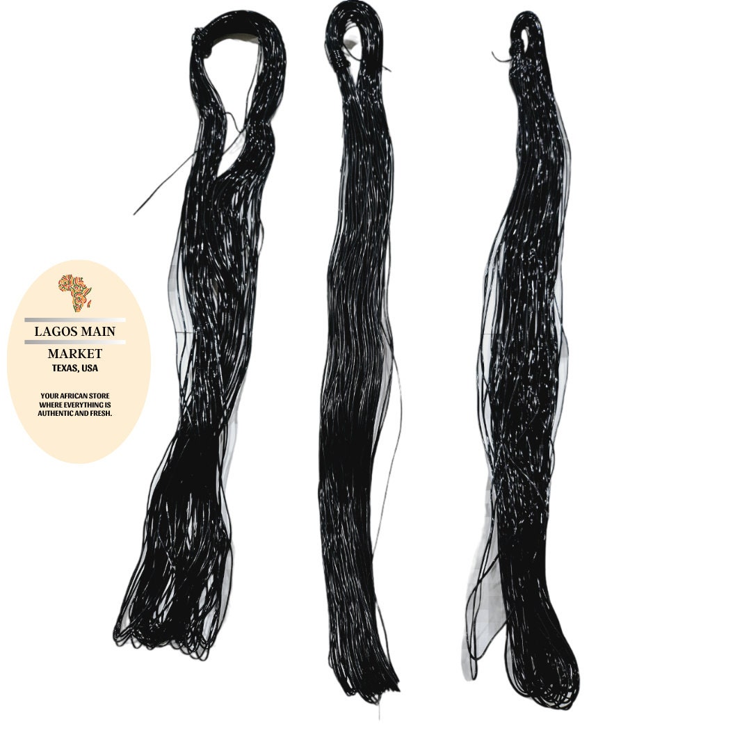 8 Bundles African Anango Thread / Rubber Ikorun/ Hair Growth Remedy ...