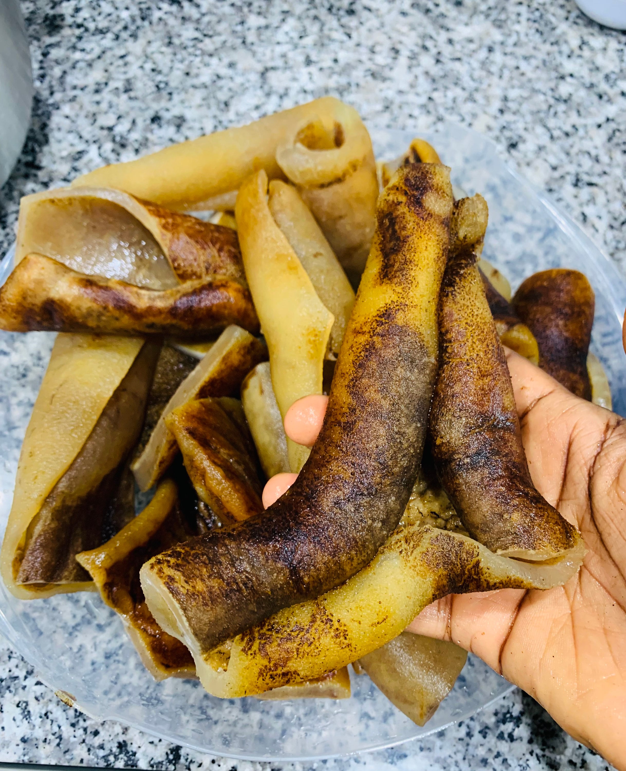 Large DRY PONMO IJEBU/ Washed Cow Skin - Etsy