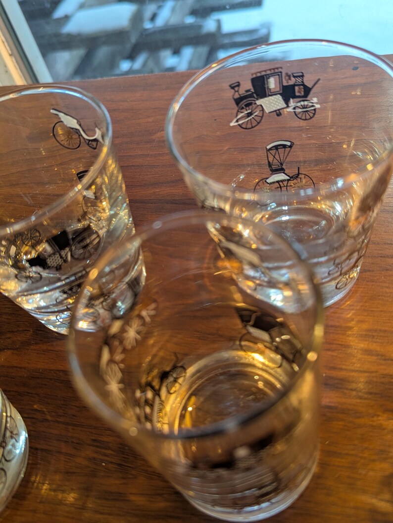 Libby "curio" or "horseless Carriage" Rocks Glasses - Etsy