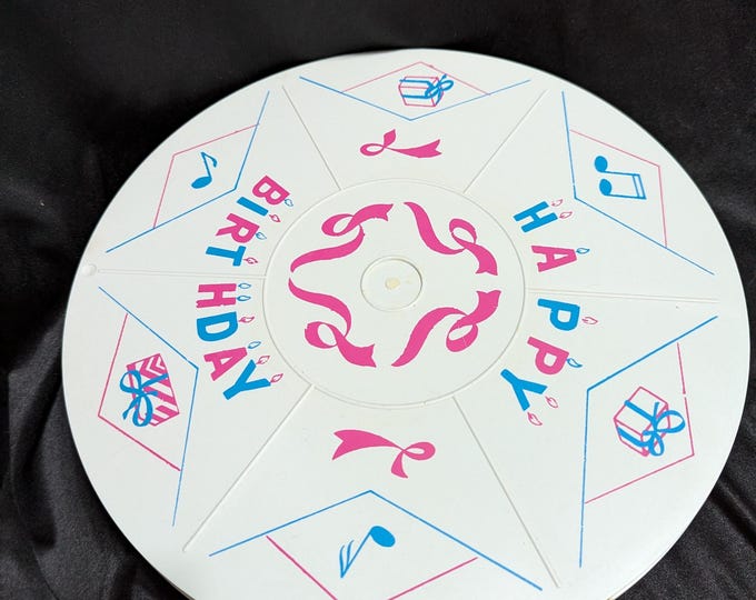 Vintage Happy Birthday Musical Cake Stand Works Perfectly - Etsy