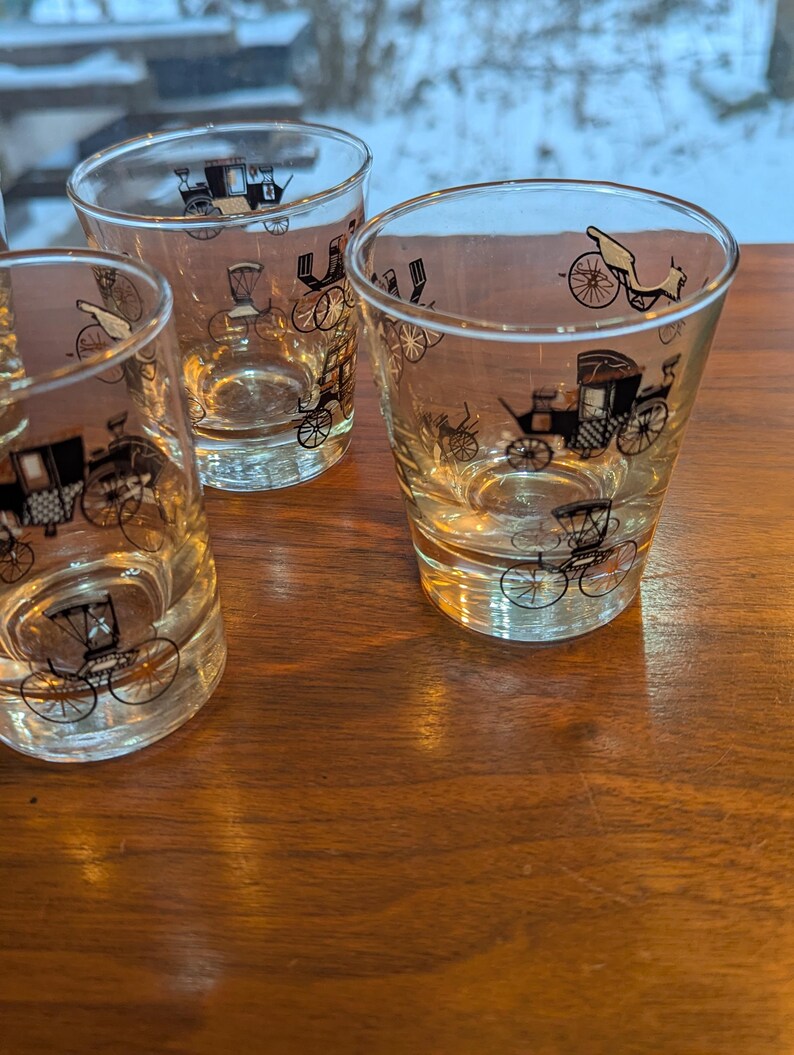 Libby "curio" or "horseless Carriage" Rocks Glasses - Etsy