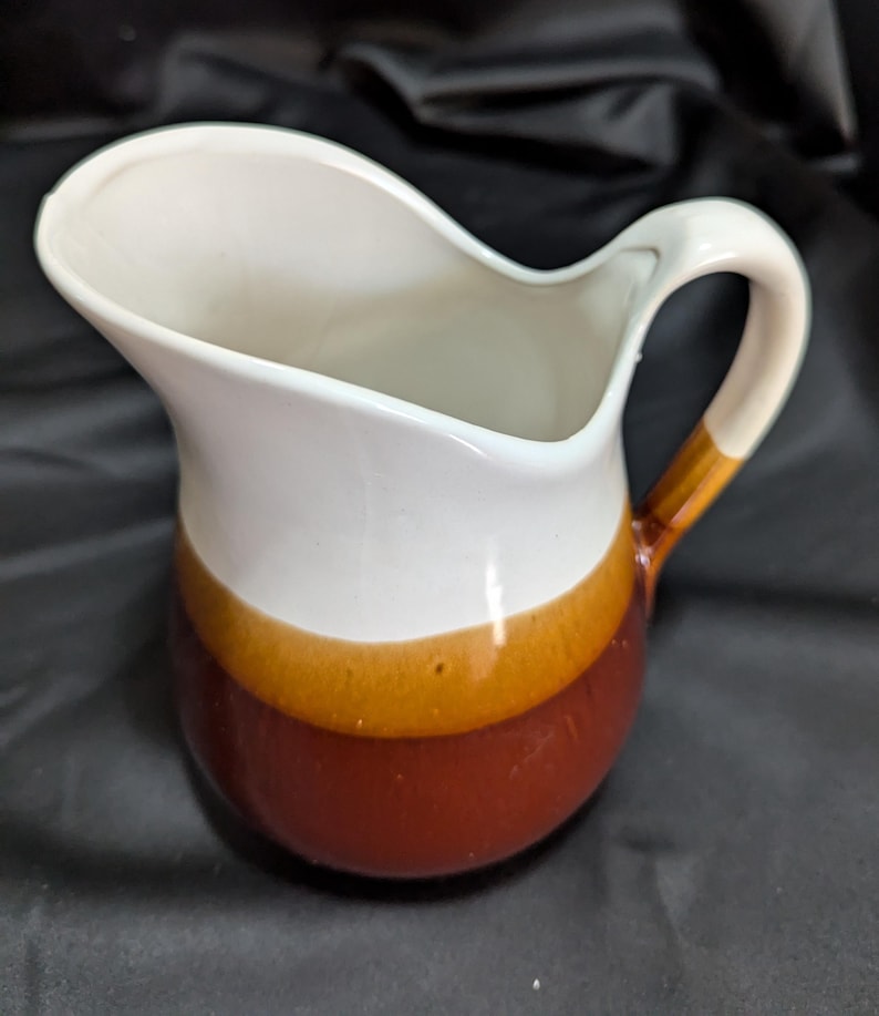 Vintage 1970s Nevco Pottery Tri-color Pitcher - Etsy