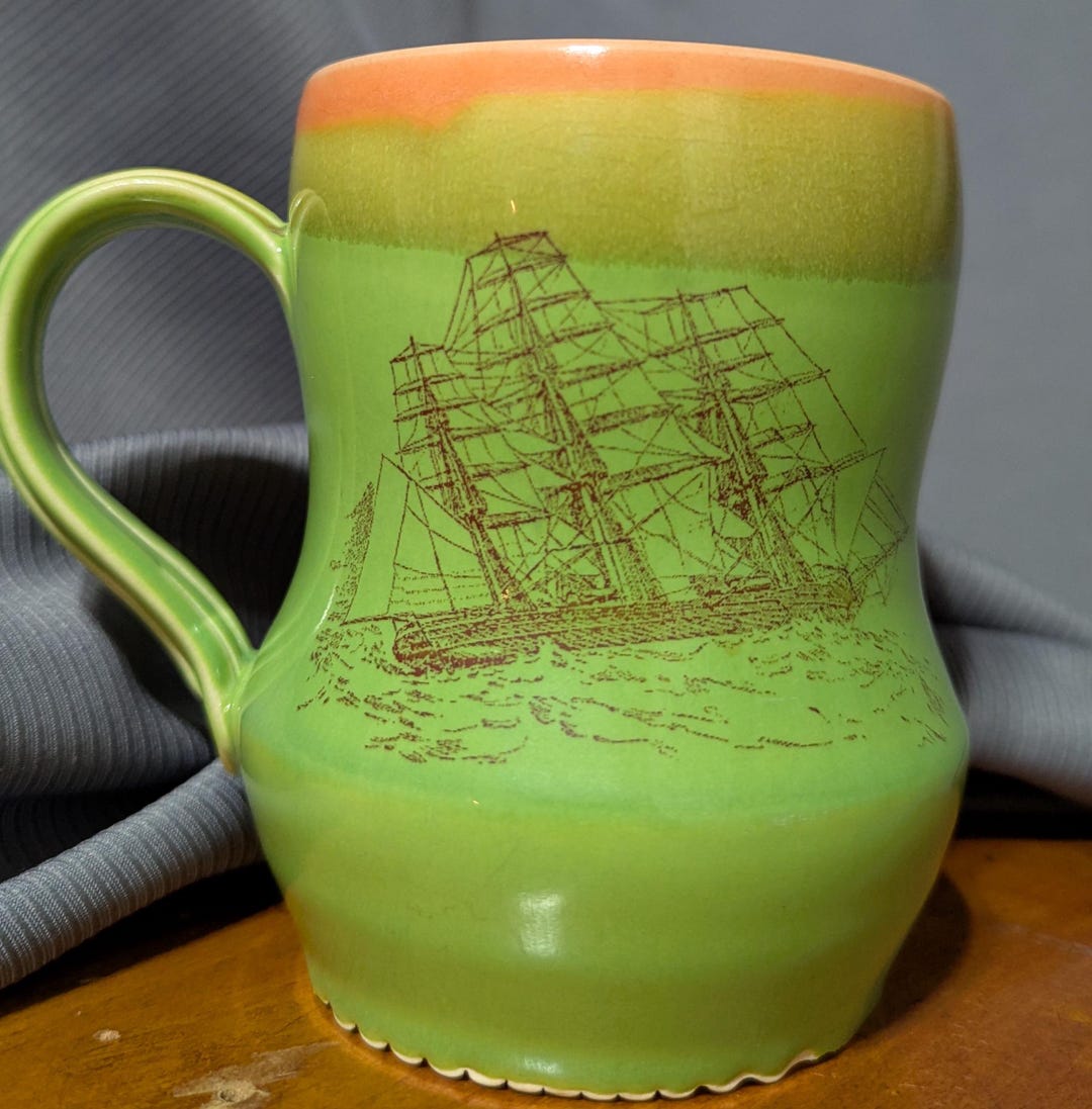 Cephalopod Ink - Clipper Ship Design -unique Handmade Artisan Mug - Etsy