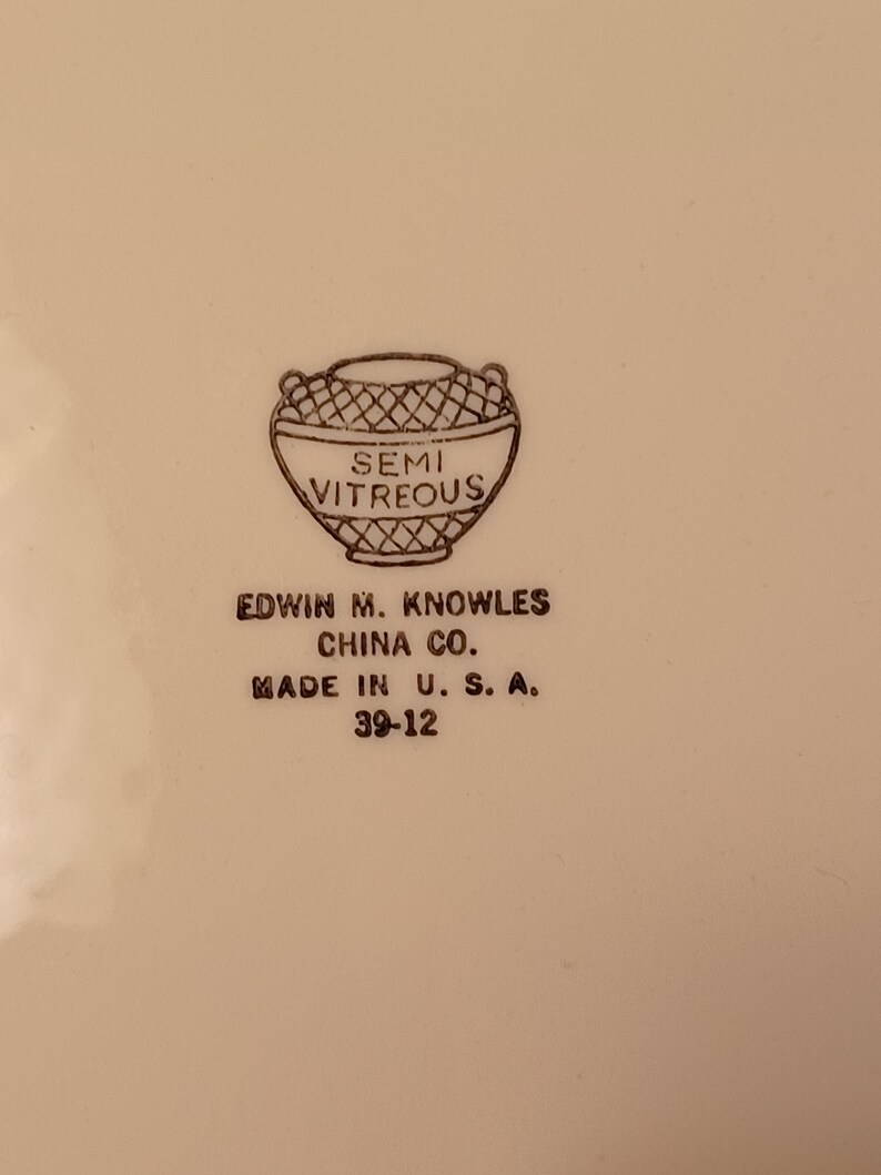 Edwin M. Knowles Wheat Pattern Platter 1940s - Etsy