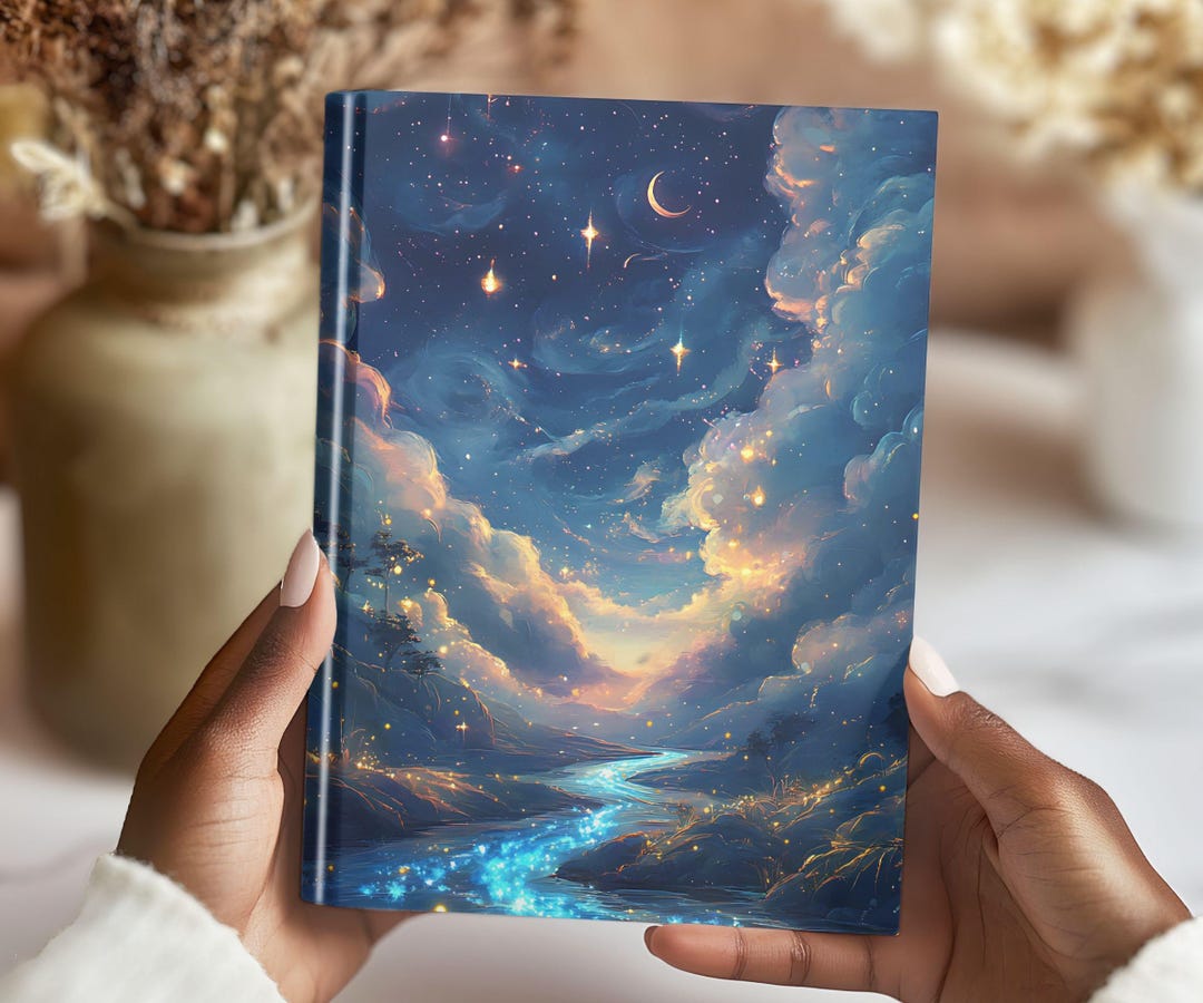Celestial Night Sky Journal, Fantasy Moon Notebook, Celestial Gift ...