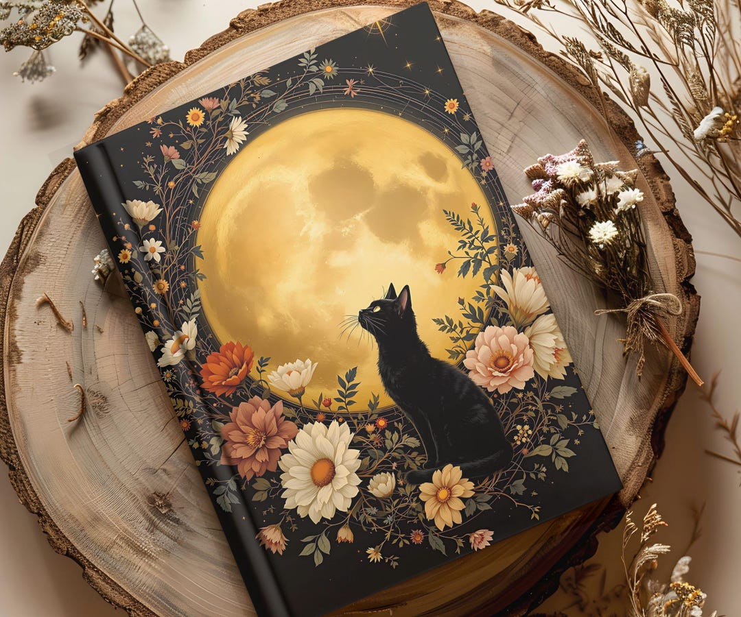 Celestial Gift, Astrology Lover Gift, Black Cat Lover Gift, Gift for ...