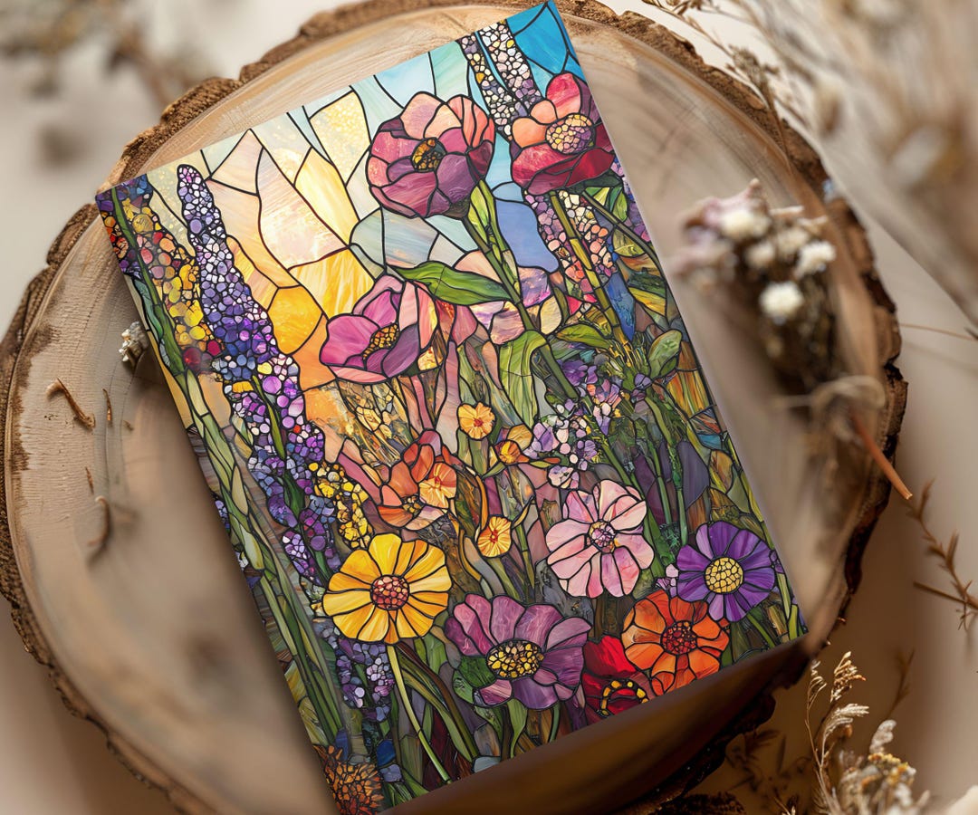 Wildflowers Floral Journal for Her, Boho Nature Flowers Lined Notebook ...