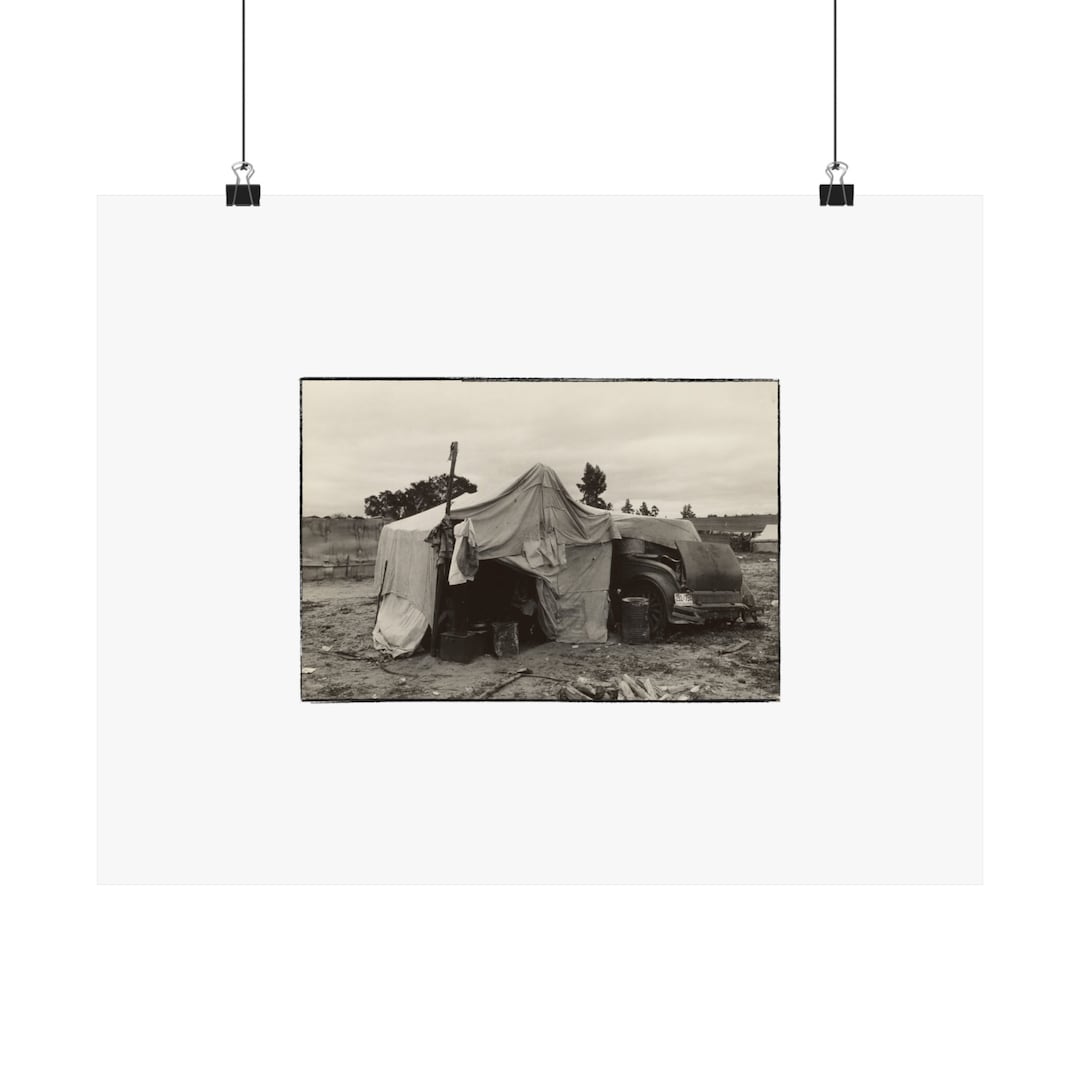 Pea Picker's Home California Nipomo Dorothea Lange Print Vintage ...