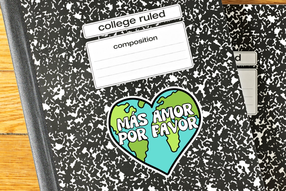 Más Amor Por Favor Sticker - Spanish Teacher Sticker - Spanish Vinyl ...