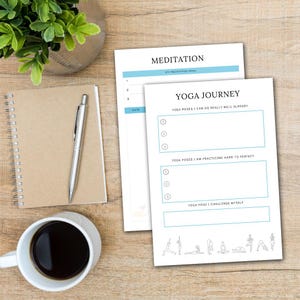 Yoga Planner, Daily Planning Journal, Wellness Planner, Habit Tracker ...