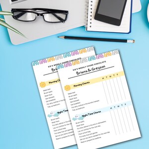 Kids Core Chores Checklist Journal, Children's Chore Tracker Notebook ...