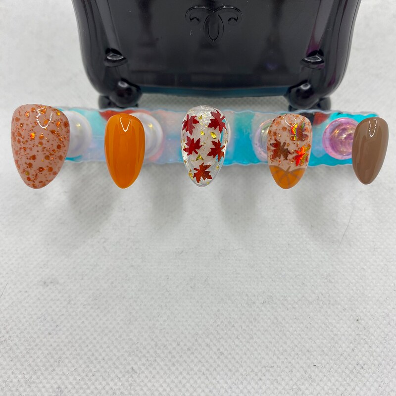 Fall Press on Nails - Etsy