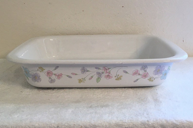 Corning Ware Pastel Bouquet Baking Dish Corning Ware A-21 - Etsy