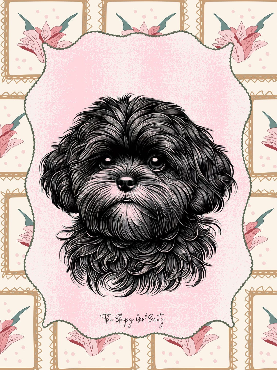 Custom Pet Portrait Printable Poster | Personalized 16x24 Dog ...