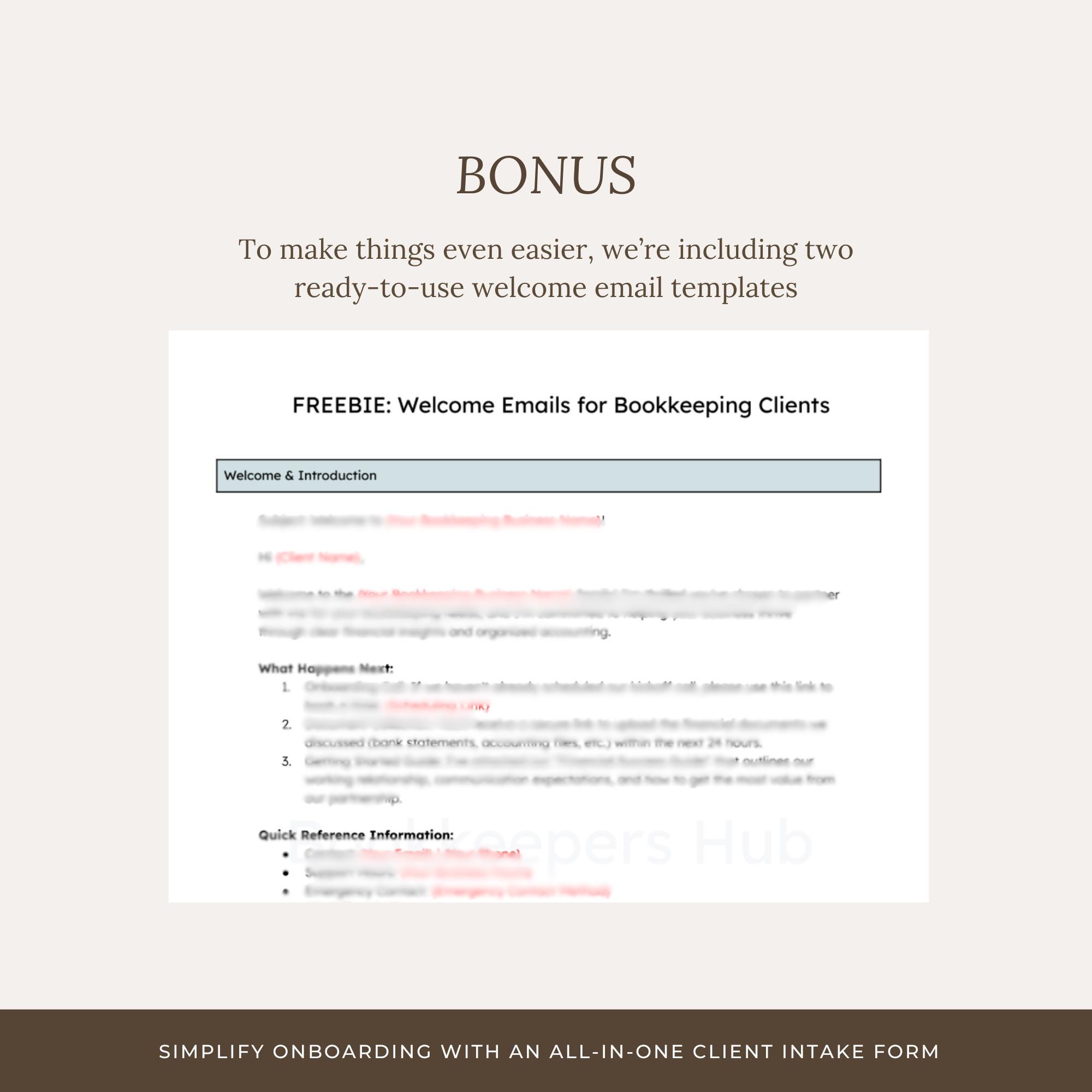 Accounting Client Intake Form Template: Bookkeeper Onboarding (canva ...