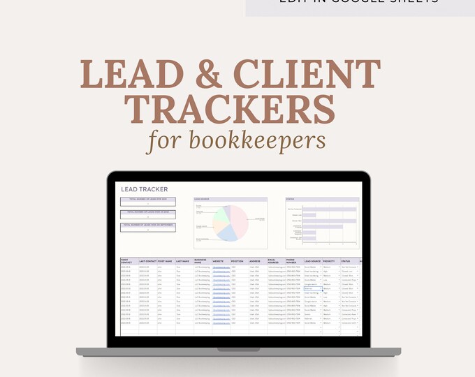 Client Tracker Spreadsheet | Lead Tracker Spreadsheet | Google Sheets ...