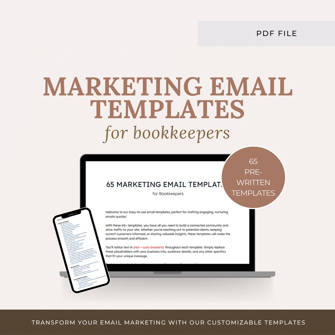 Marketing Email Templates for Bookkeepers | Newsletter | Accounting ...