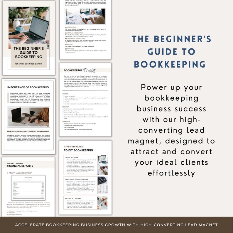 Bookkeeper Lead Magnet: Editable Canva Template (digital Download) - Etsy