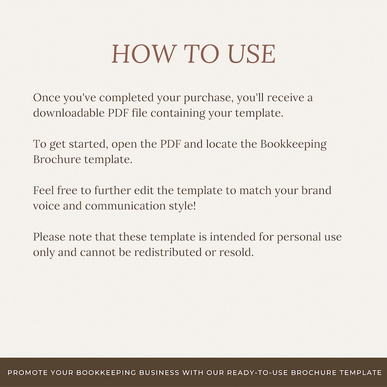 Bookkeeping Service Flyer Template Editable Trifold Brochure for ...