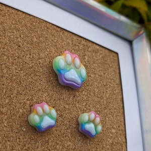 Pride Paw Print Pins - Etsy