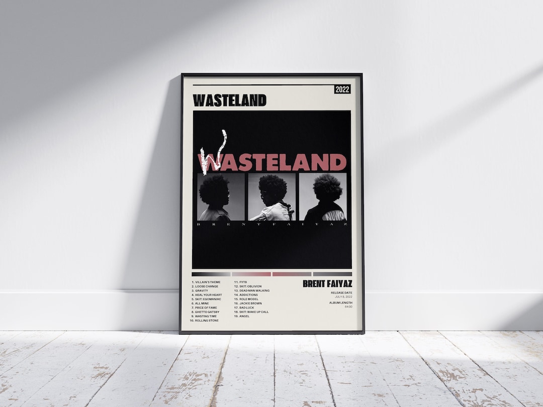 Brent Faiyaz Poster / Wasteland Poster / Brent Faiyaz - Etsy