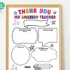 My Teacher Printable Fill in Template,gift From Students,teacher ...