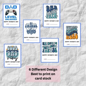 Father's Day Classroom Cards for Kids, Father's Day Printables,father's ...