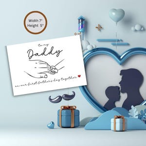 First Fathers Day Card From Baby, 1st Fathers Day Card, Daddy Fathers ...