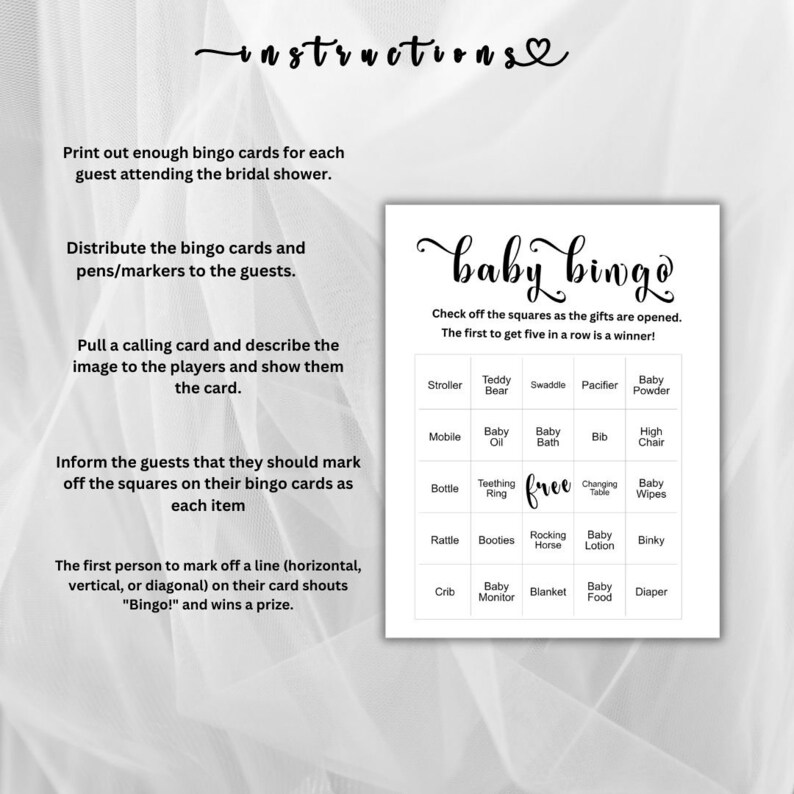 30 Baby Shower Bingo Game, Printable-baby Boy Girl Games-gender Reveal ...