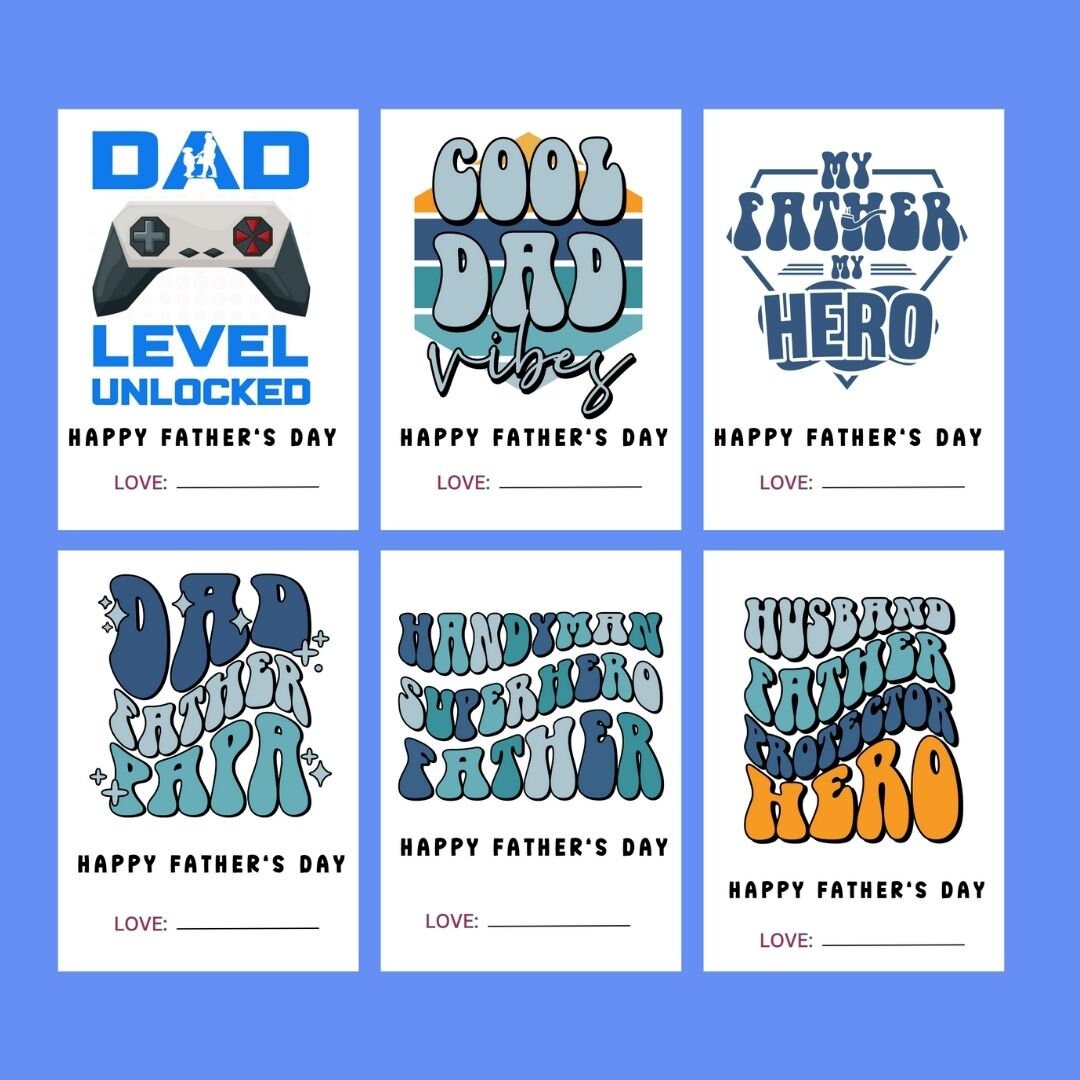 Father's Day Classroom Cards for Kids, Father's Day Printables,father's ...