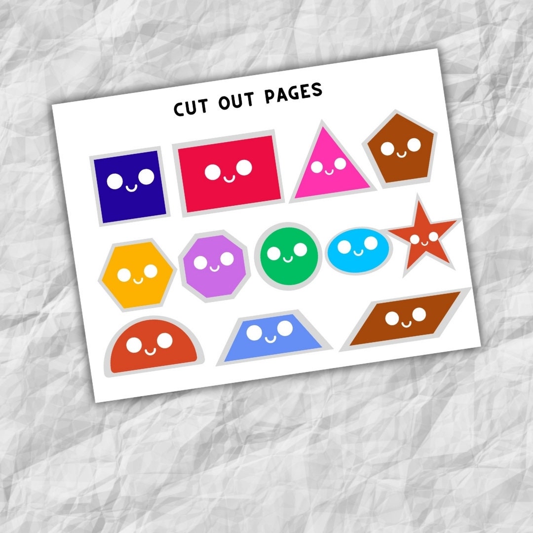 Shape Matching Activity,2d Shapes,spring Busy Book Activity, Games for ...