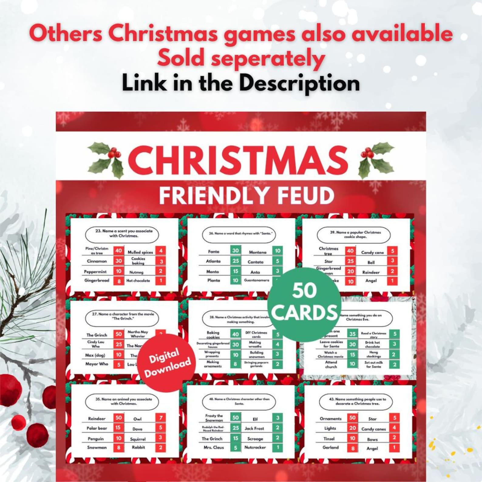 Pass the Gift Poem,christmas Pass the Gift Poem Game, Printable ...