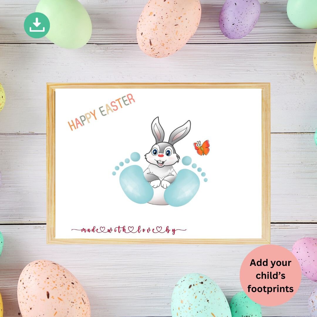 Little Bunny Happy Easter Craft,art Template for Baby,kids,toddlers ...