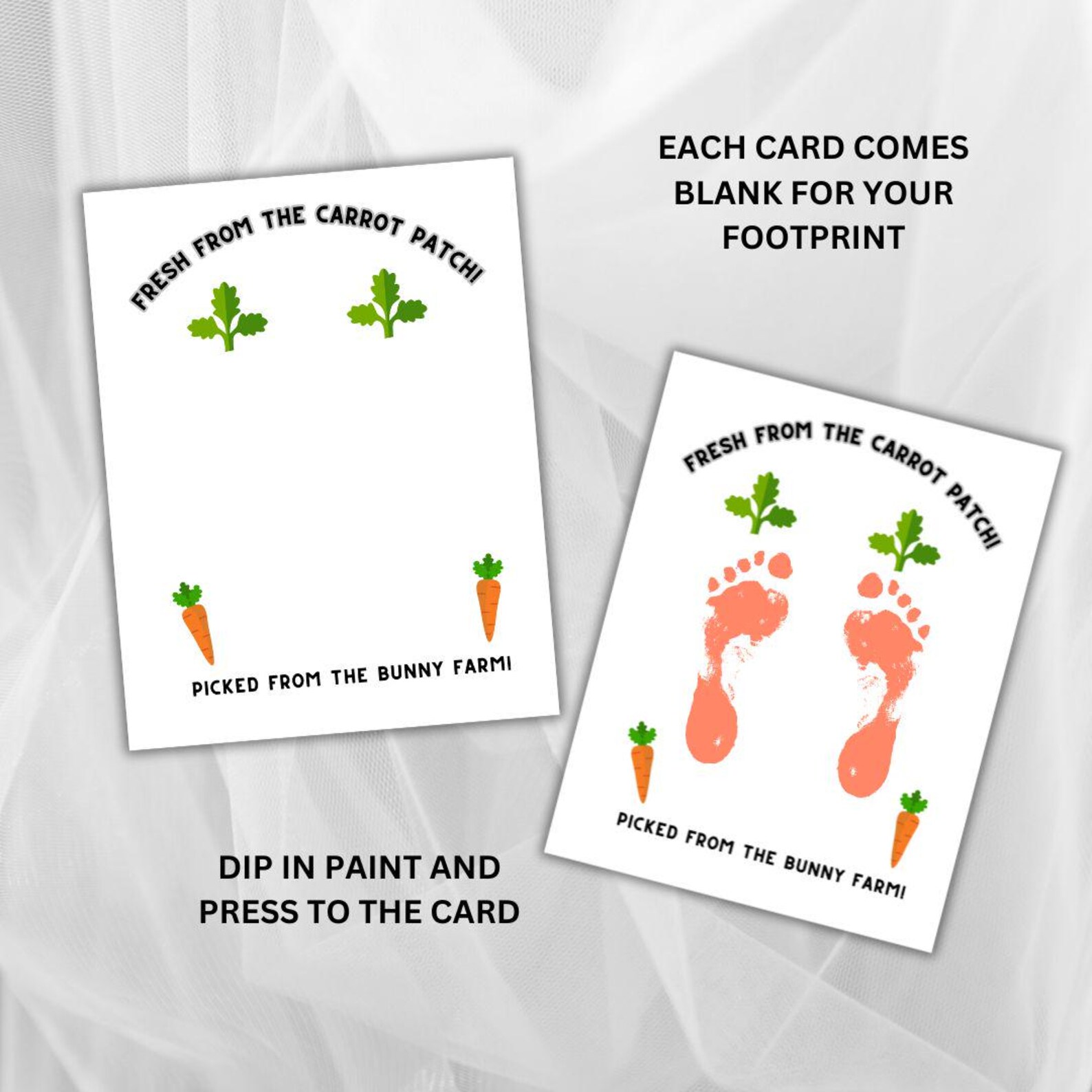 Printable Farm Sign Carrot Patch Easter Footprint Art,easter Cards for ...