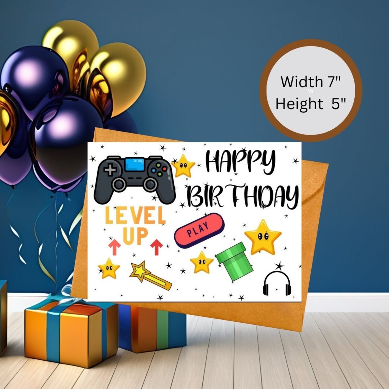 Video Game Birthday Card Printable, Birthday Card for Kids,printable ...