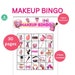 Makeup Party Bingo Game: 30 Printable Cards (instant Download) - Etsy