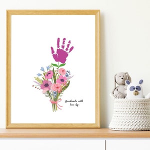 Mother's Day Printable,mother's Day Handprint Art,mother's Day Gift ...