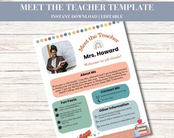 Meet the Teacher | Retro Meet the Teacher | Boho Meet the Teacher ...