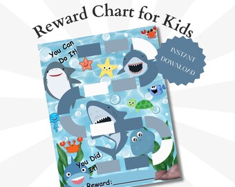Shark Sticker Reward Chart - Etsy UK