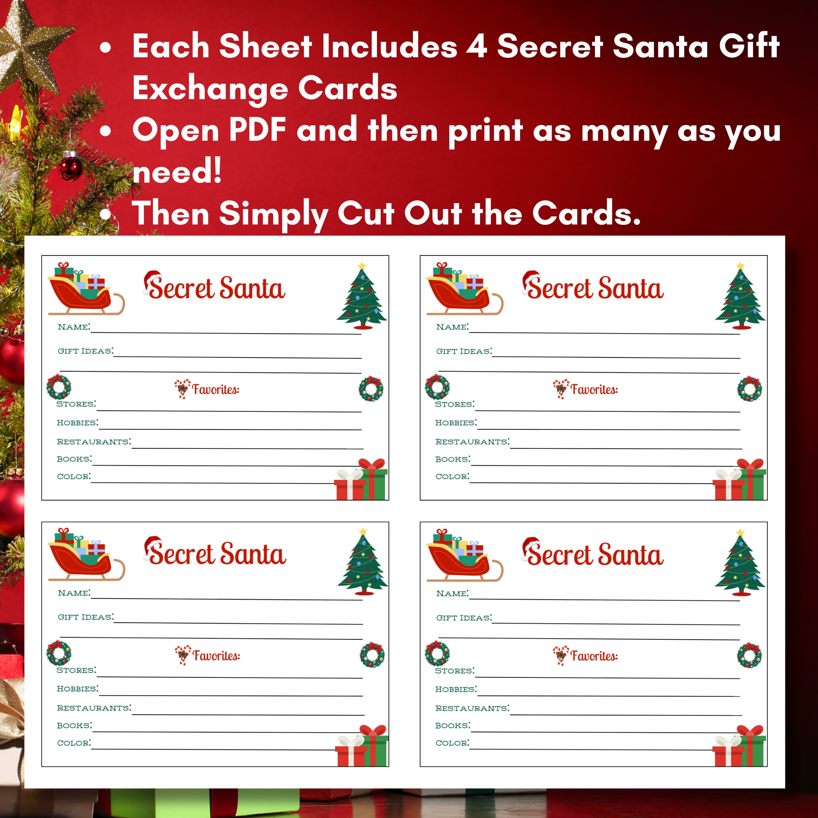 Secret Santa Gift Exchange | Holiday Party Gift Exchange | Christmas ...