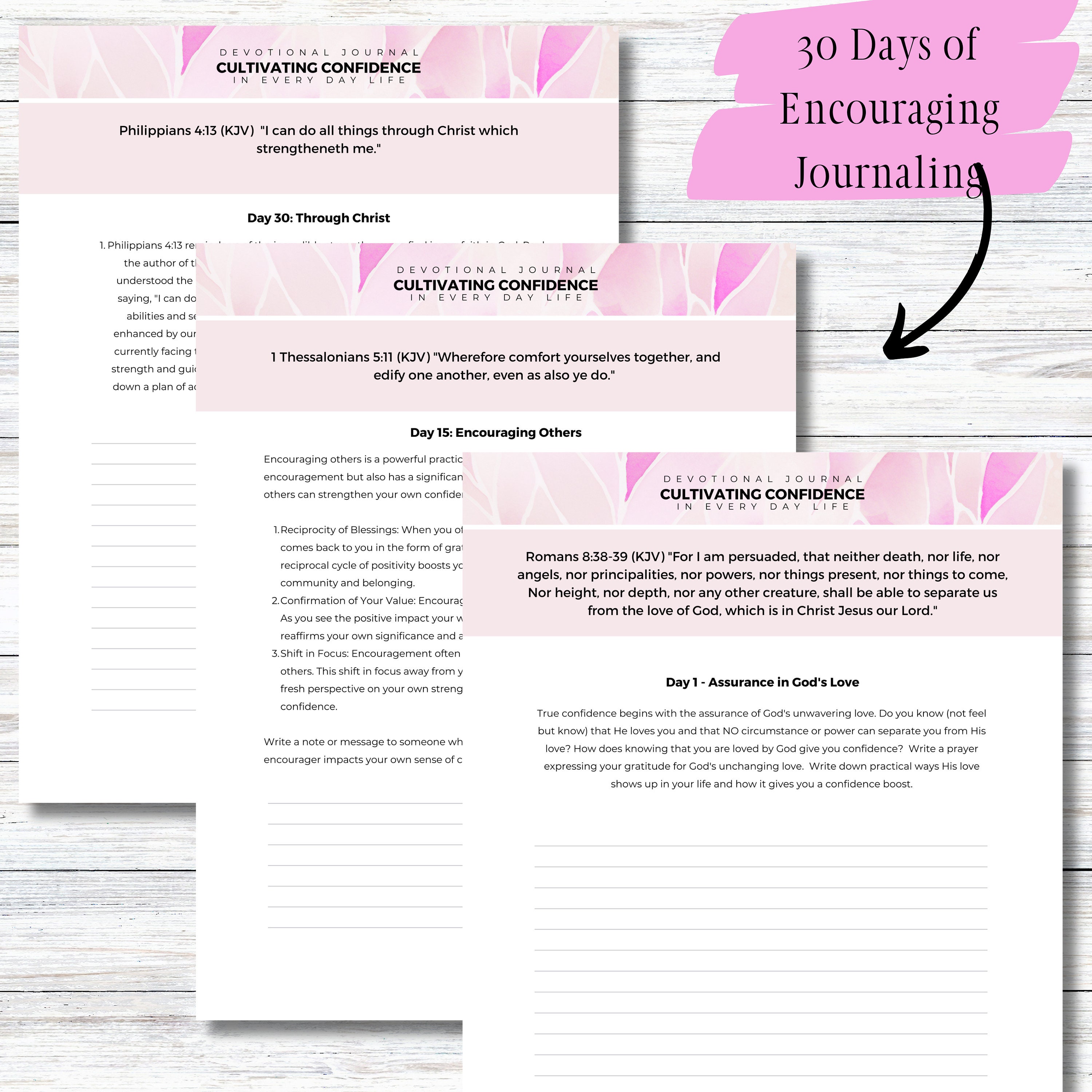 Bible Study | Bible Journal | Daily Devotional | Confidence Building ...