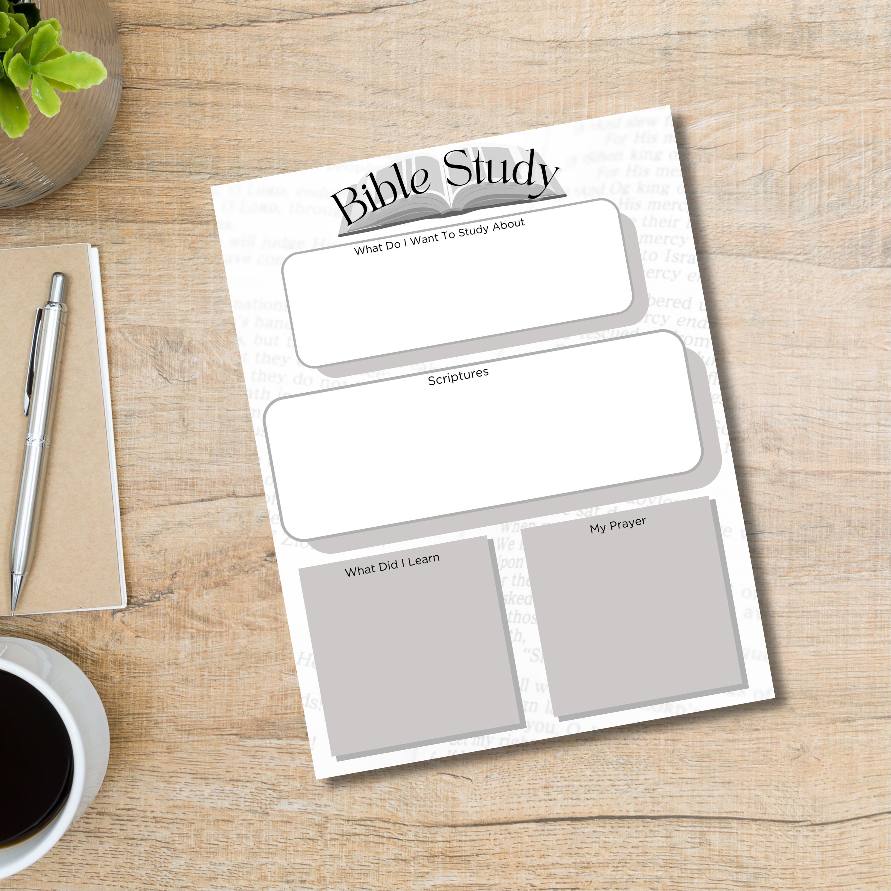 Bible Study Note Page | Printable Bible Study | Bible Study for ...