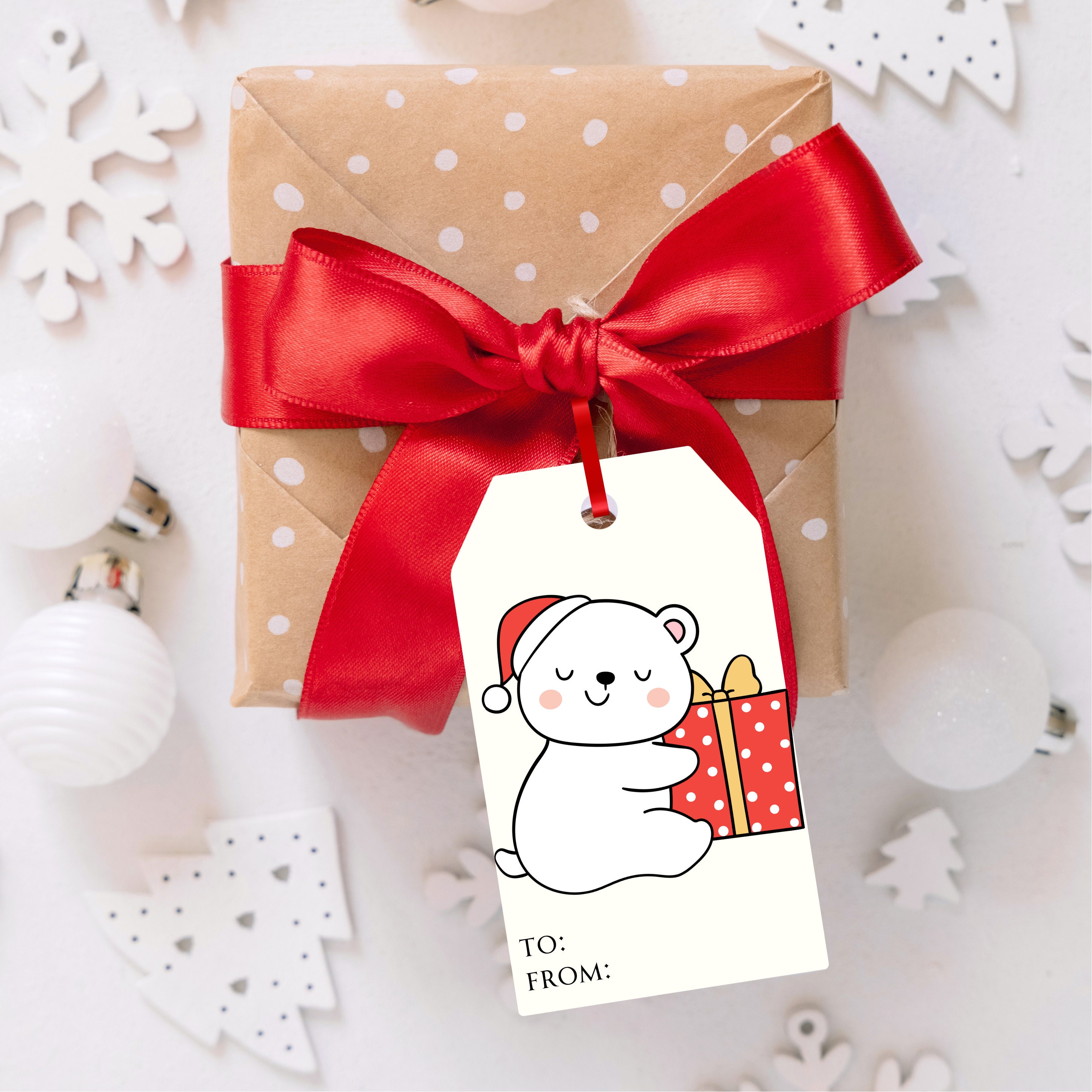 Christmas Gift Tag | Printable Christmas Gift Tag | Christmas Penguin ...