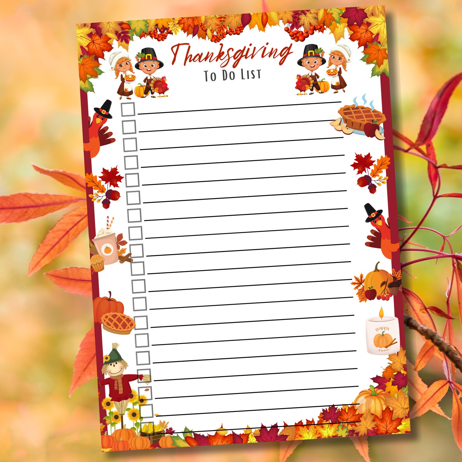 Thanksgiving to Do List | Printable to Do List | Thanksgiving Planner ...