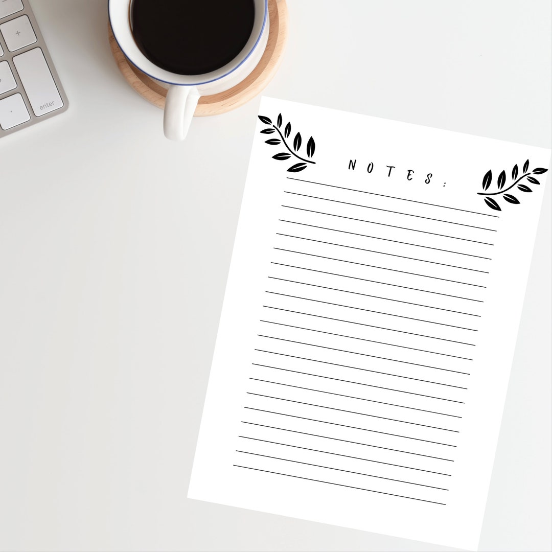 Journal Note Page, Journal Paper Refill Paper, Office Note Paper ...