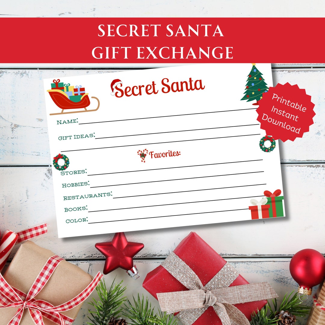 Secret Santa Gift Exchange | Holiday Party Gift Exchange | Christmas ...