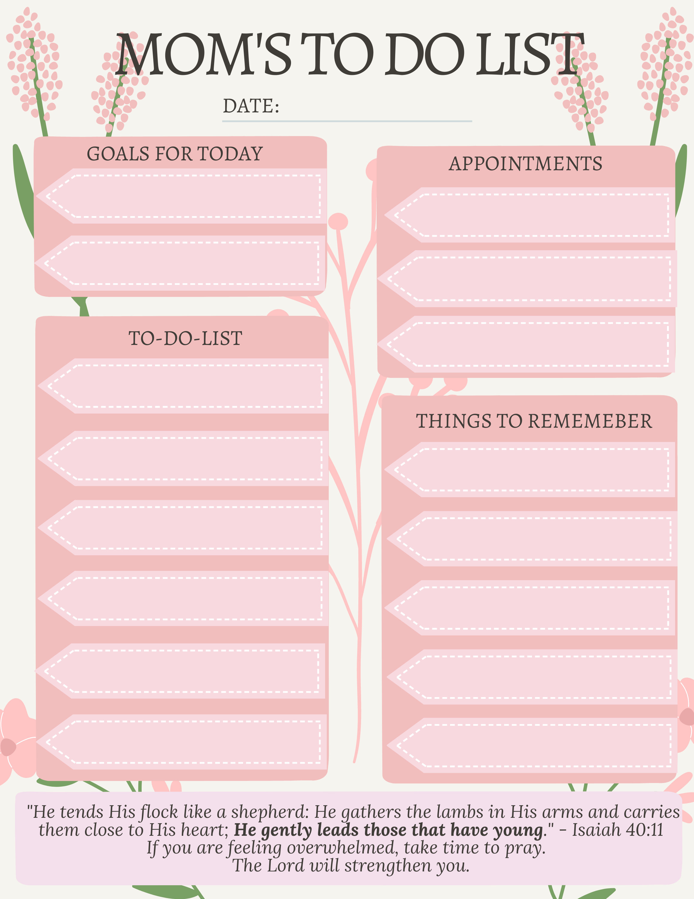 Mom To-do-list, Mom to Do List Journal, Mom Journal Note Page ...
